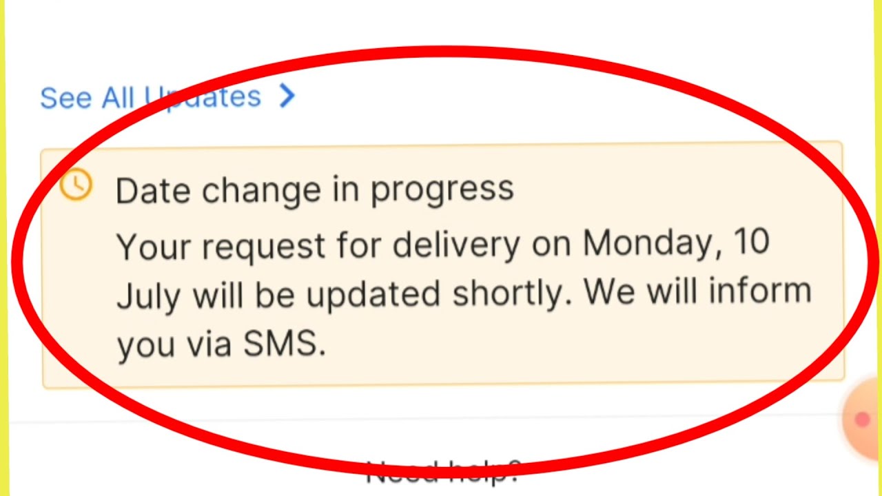 Fix Flipkart Date change in progress Your request to delivery on will be updated shortly Problem ...