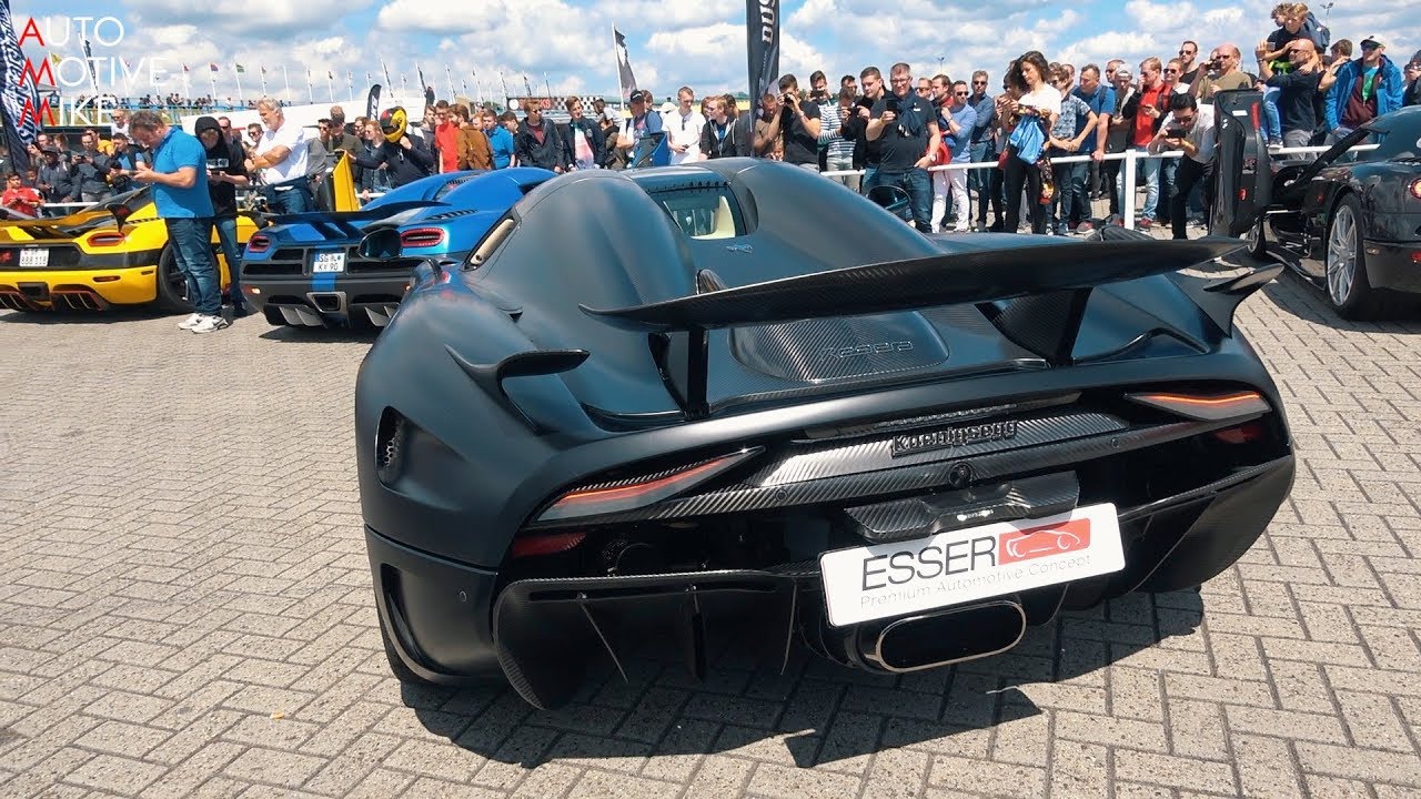 Koenigsegg Regera w/ Ghost Package Turbo-charged V8 SOUNDS! - YouTube