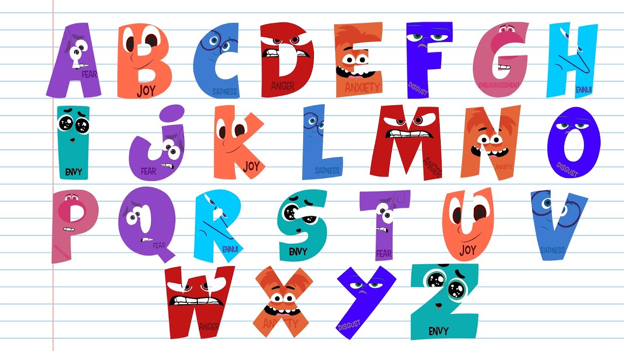Inside Out Alphabet Song | Learn ABCs with Joy, Sadness, Anger & More ...