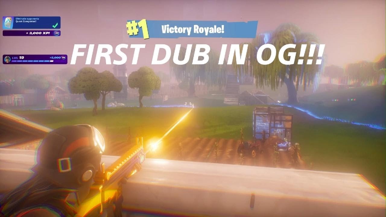 FIRST DUB IN OG!!!💪😤 | Fortnite - YouTube
