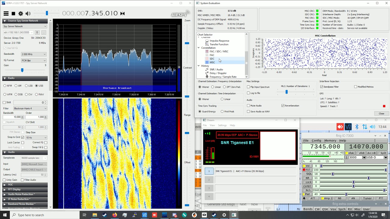 Digital Shortwave with PTRX-7300 & Airspy R2 (Spyverter) - YouTube
