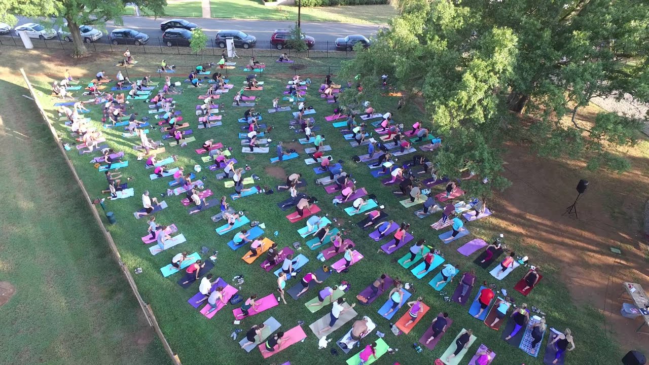 OMB Yoga On Tap with Charlotte Yoga's Ashley Hirsch - YouTube