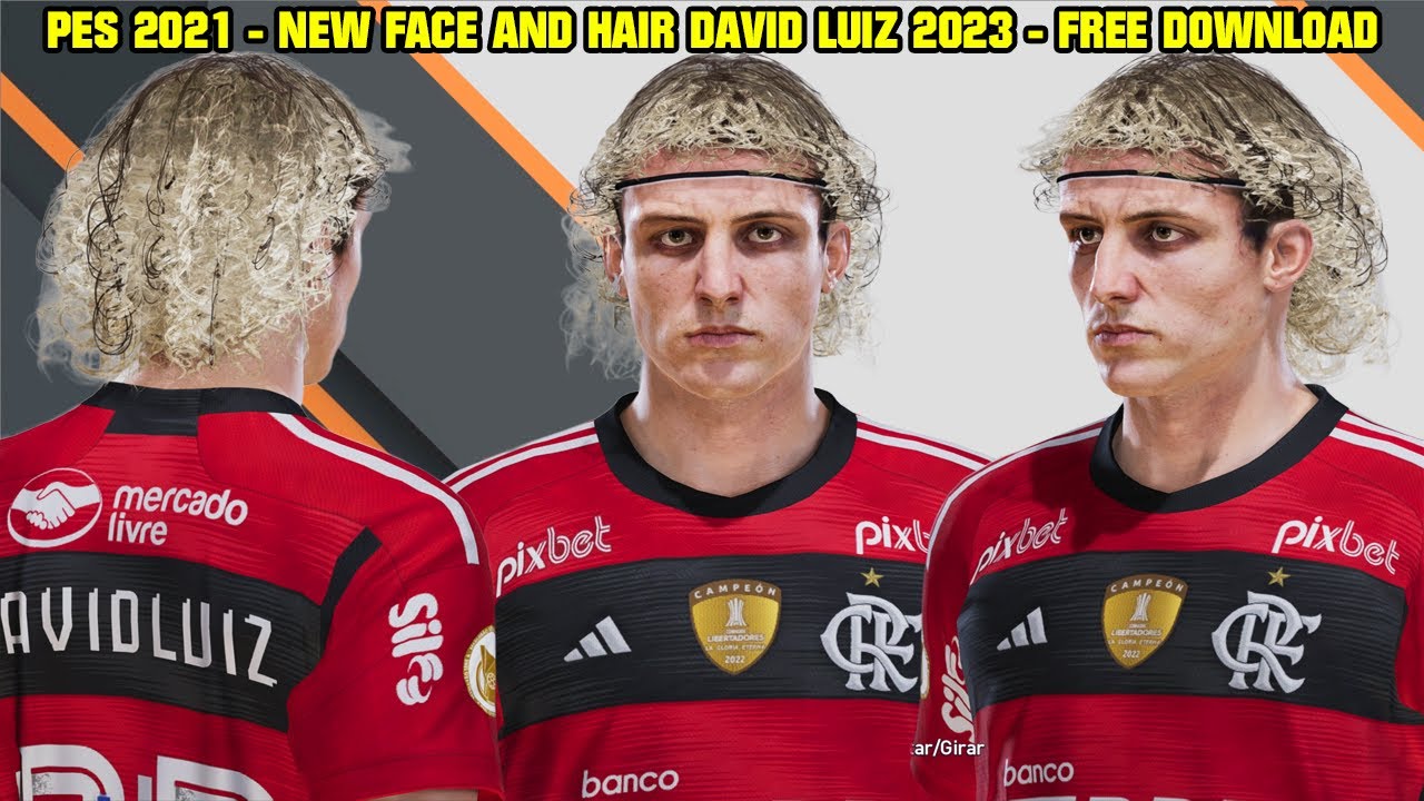 PES 2021 - NEW FACE AND HAIR DAVID LUIZ 2023 - By: Valentinlgs10 - CPK ...