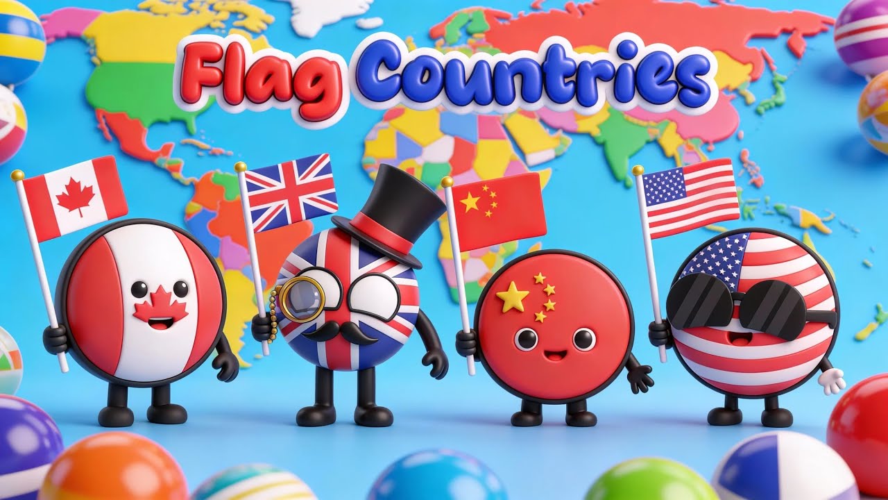 Flags Of The Countries | Countryballs Compilation - YouTube