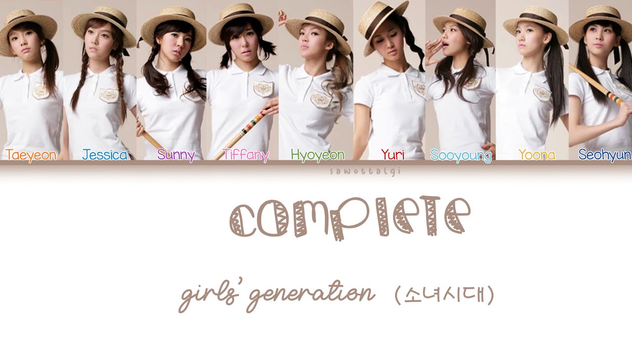 Girls' Generation/SNSD (소녀시대) - Complete (Color Coded Lyrics-Han|Rom ...