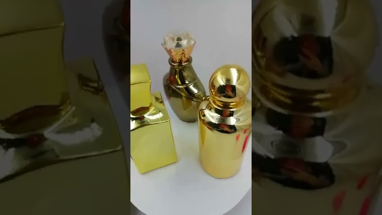 Wholesale price good luxury gold color perfume oil bottle - YouTube