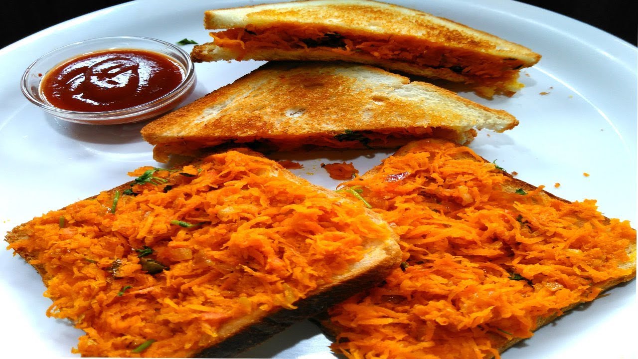 Carrot Bread Toast/ಕ್ಯಾರೆಟ್ ಬ್ರೆಡ್ ಟೋಸ್ಟ್/ ಐಯ್ಯಂಗಾರ್ ಬೆಕರಿ ಸ್ಟೈಲ್ ...
