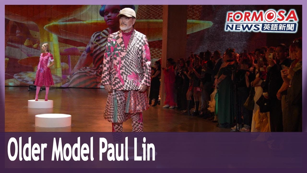 Older model Paul Lin appears on London Fashion Week runway at age of 79 ...