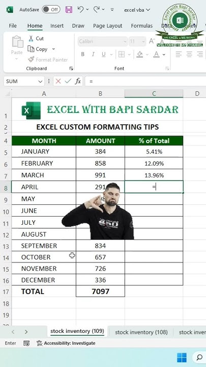 calculate percentage % in Excel 🔥 || percentage % || Excel tutorial for ...