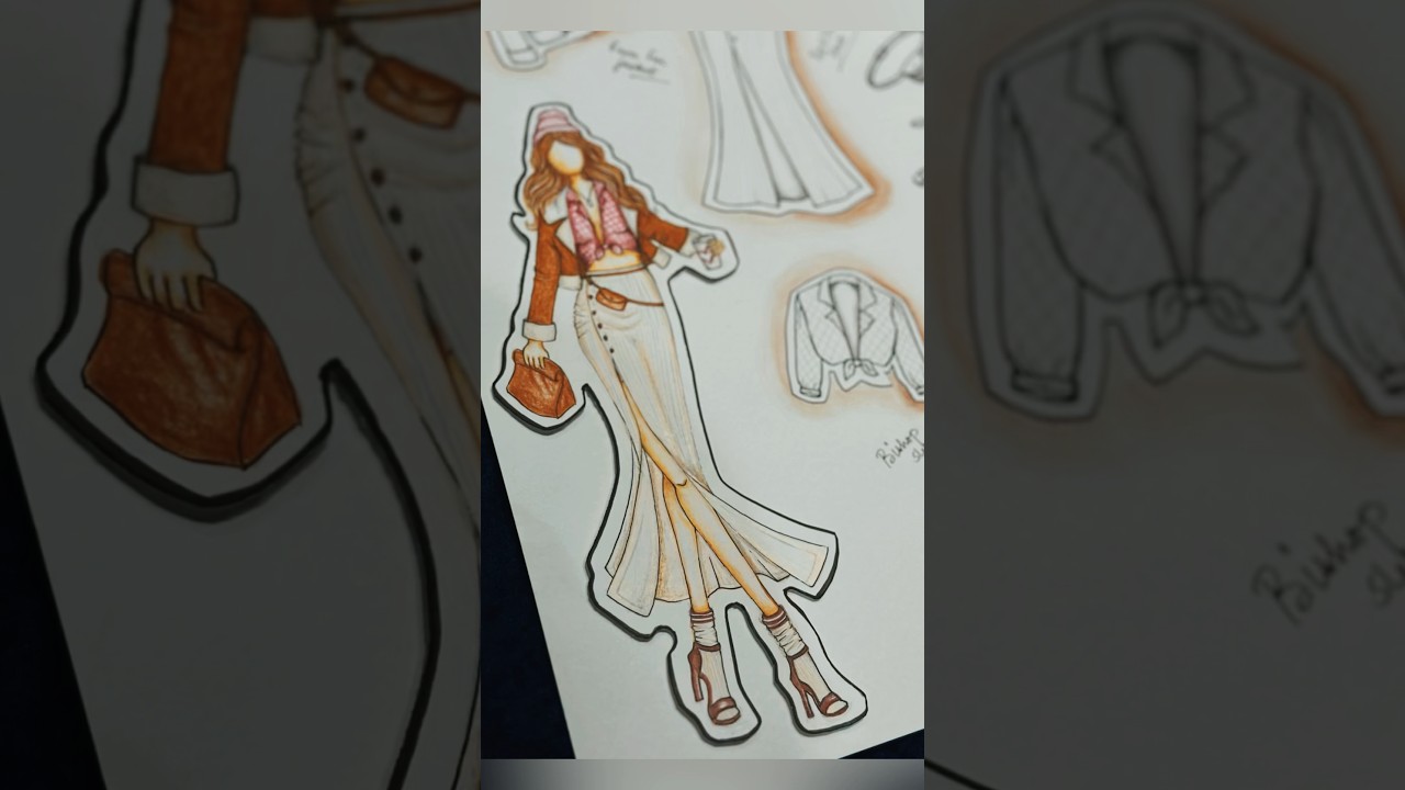 How to make fashion illustrations | create fashion design style boards ...