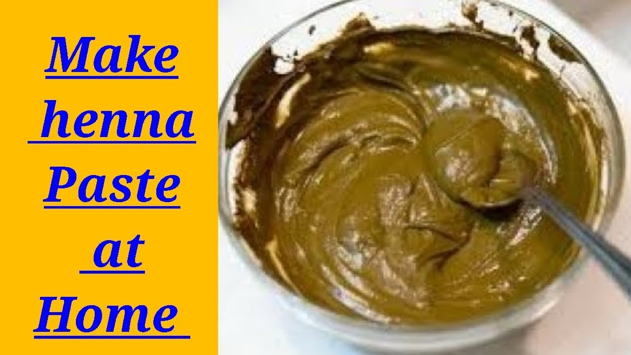 How to make henna /mehndi paste at home - YouTube