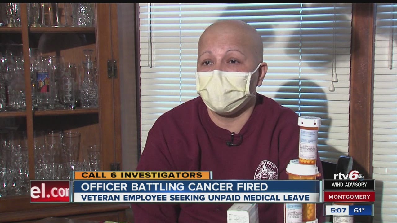 Indy officer battling cancer fired from job - YouTube
