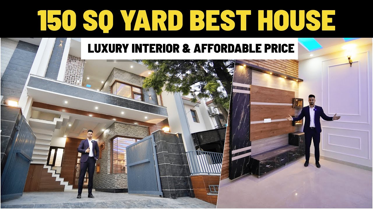 150 Sq Yard 4 BHK Two Side Open House With Luxury Interior And ...