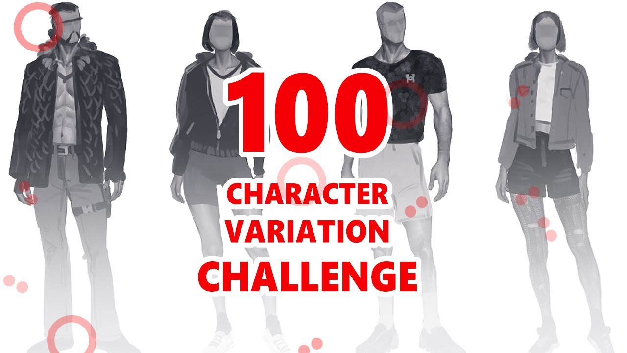 100 Character Variation Challenge with Artsbyrats - YouTube