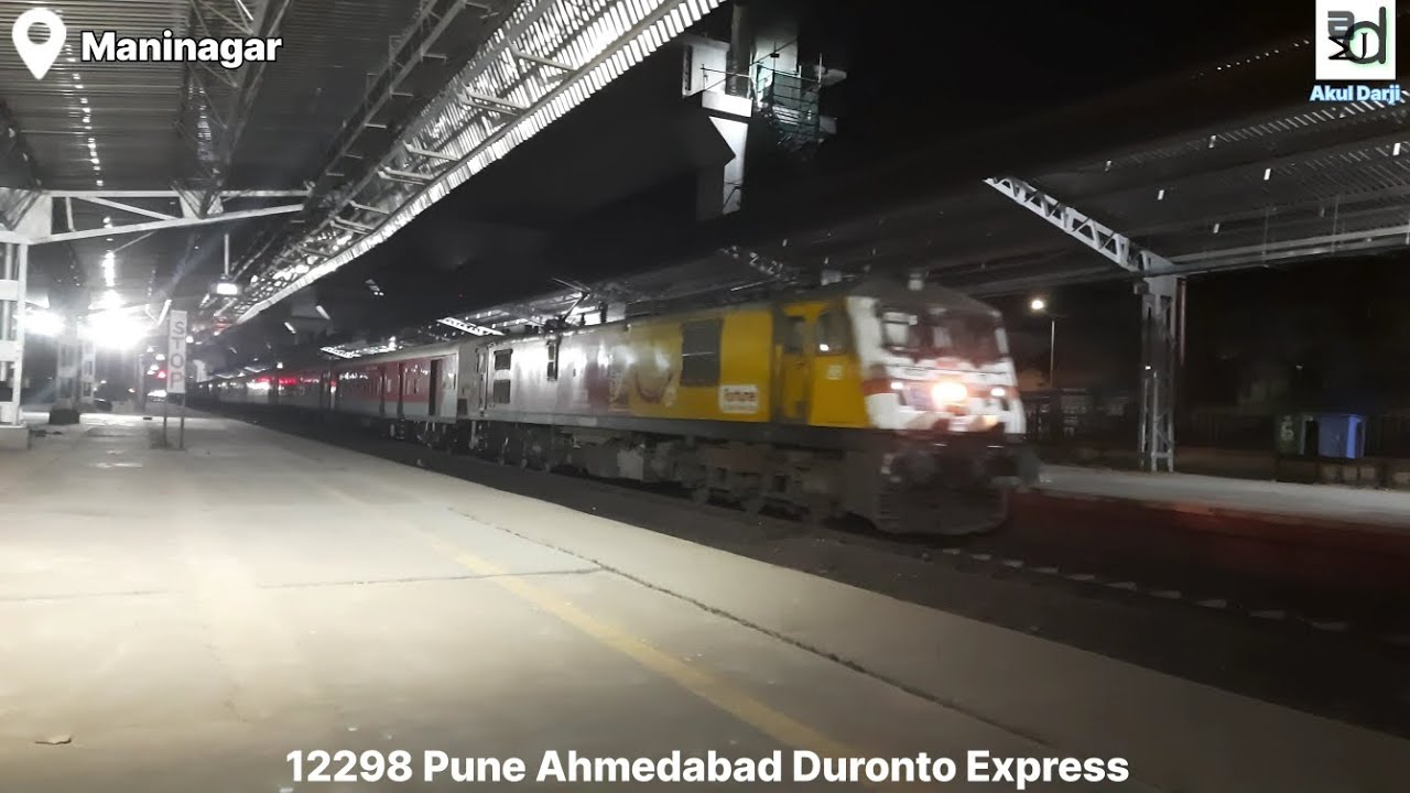 Pune Ahmedabad Duronto Express | 12298 | Fortune Rice Bran Oil Livery ...