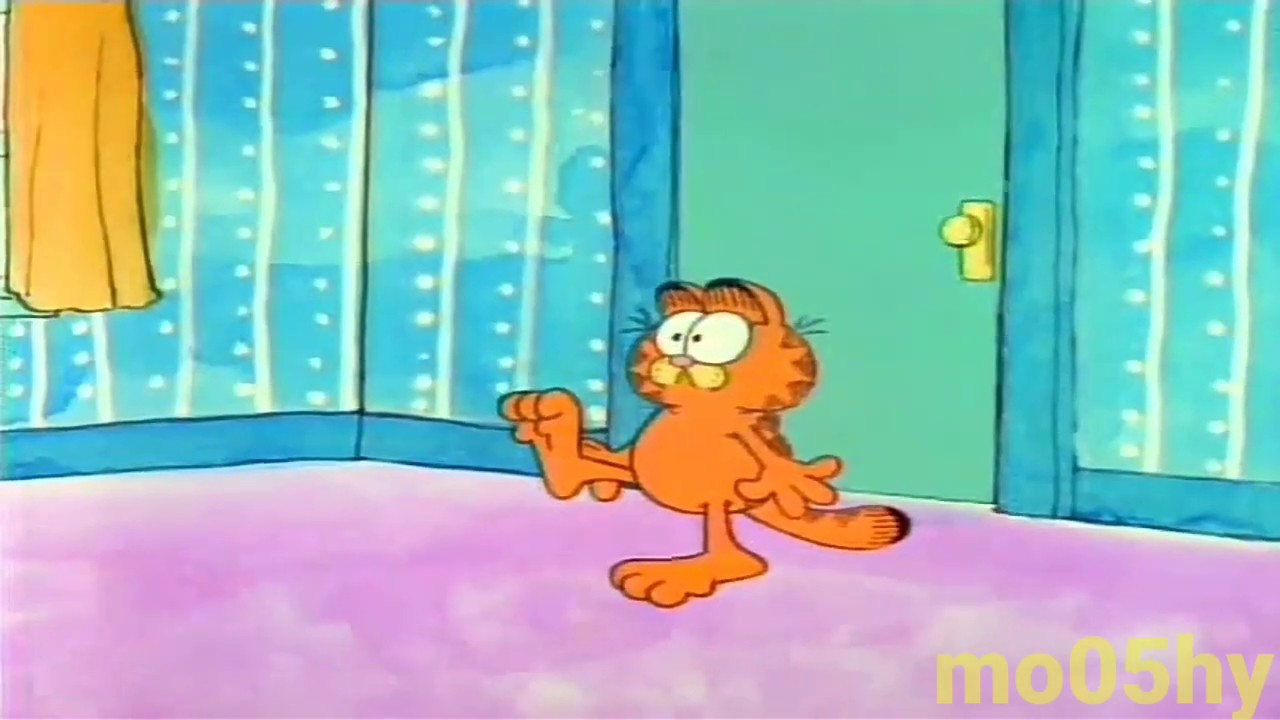 Garfield opens the door to an unexpected guest... - YouTube