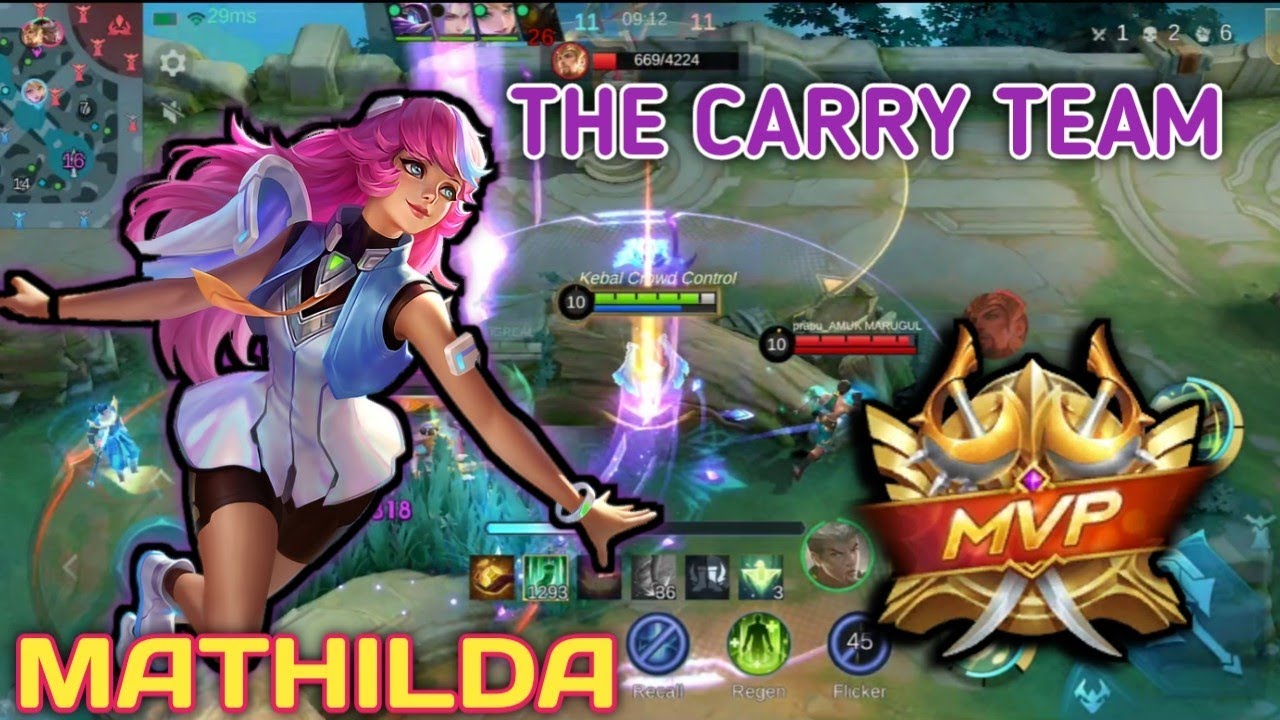 THE CARRY TEAM - GAMEPLAY MATHILDA - BUILD TOP 1 GLOBAL MATHILDA ...