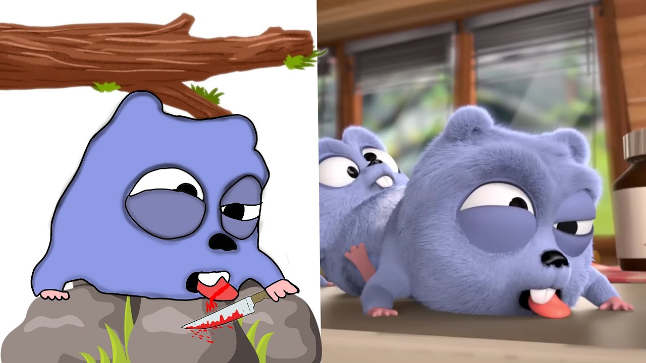 Total Lemming Takeover! | Grizzy & the Lemmings |funny cartoon drawing ...