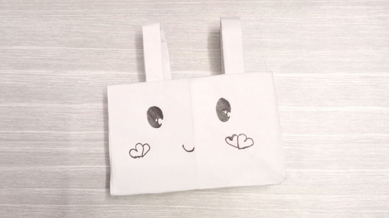 Cute paper hand bag - YouTube