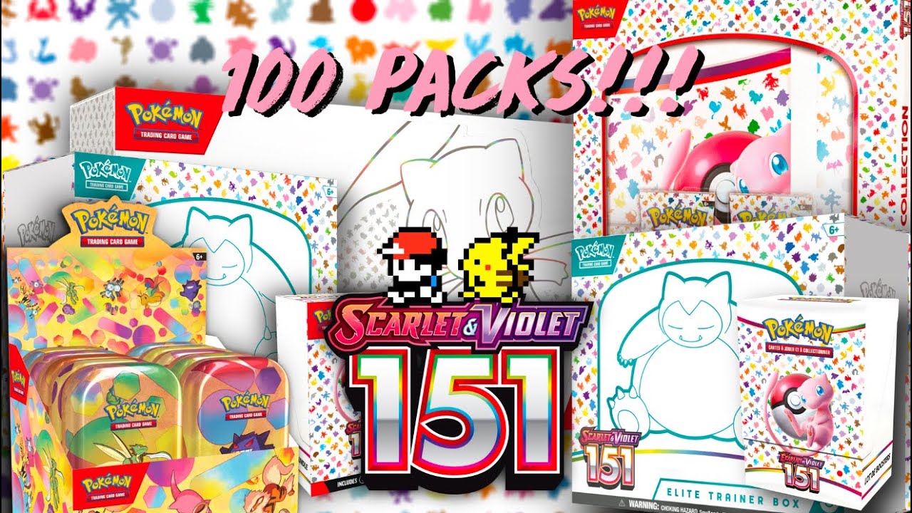 OUR 100th+ Pokemon 151 Booster Pack + MORE! Pokemon Scarlet Violet 151 ...