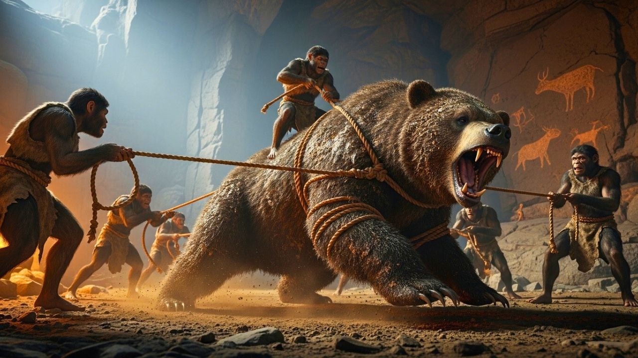 Millions of Years Ago: Primitive Humans’ Fierce Battle with the Giant ...