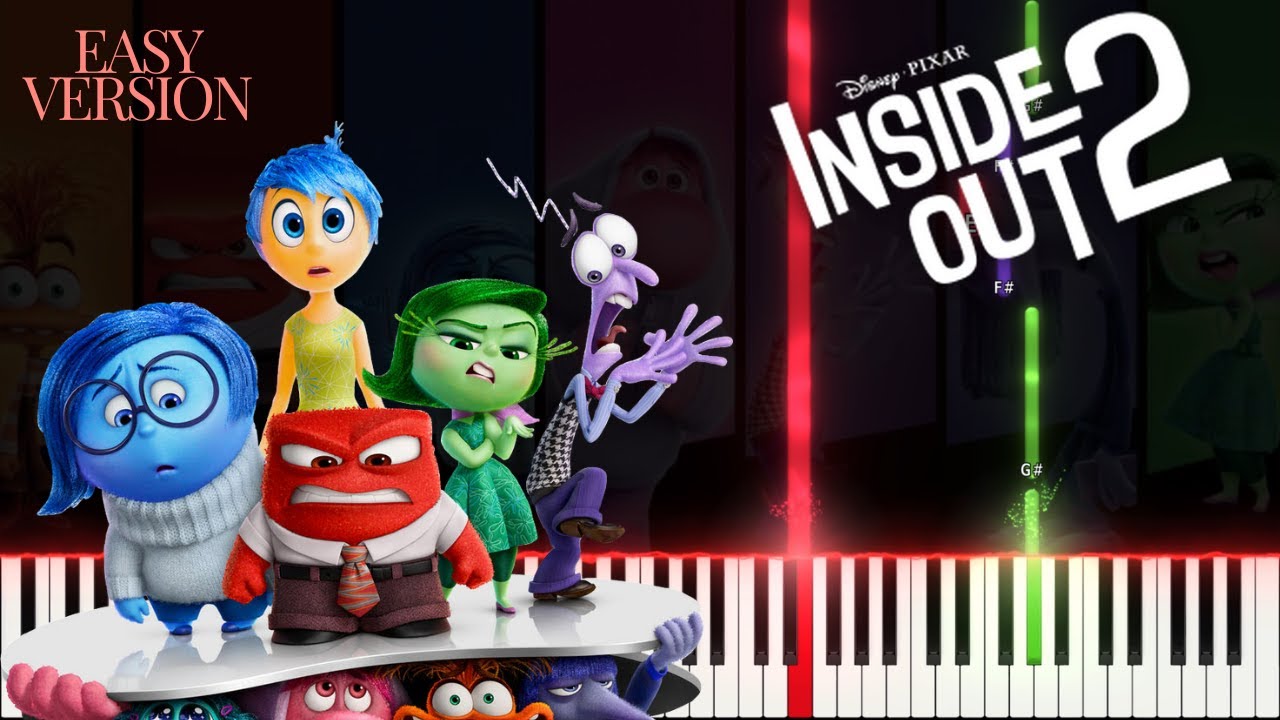 Inside Out 2 OST - Outside Intro | VERY EASY Piano Tutorial - YouTube