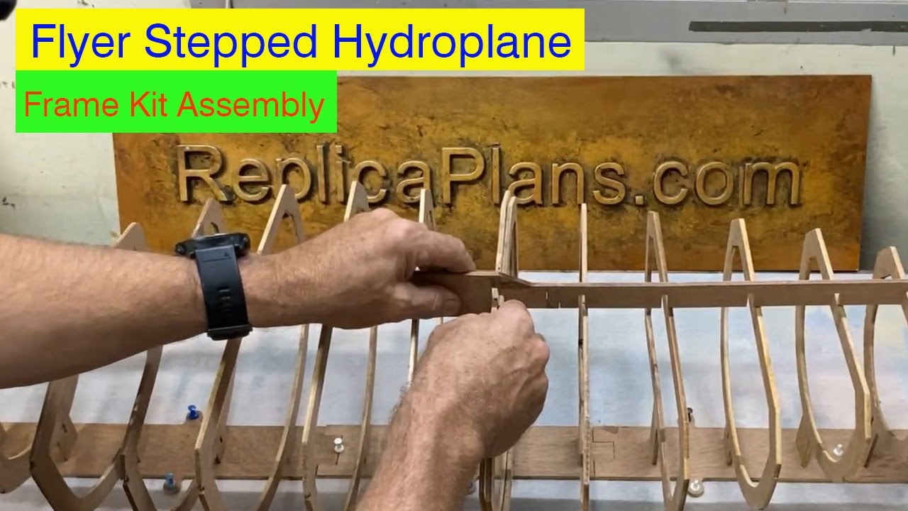 Model Boat Frame Kit Assembly - Flyer Stepped Hydroplane 1936 Racer ...