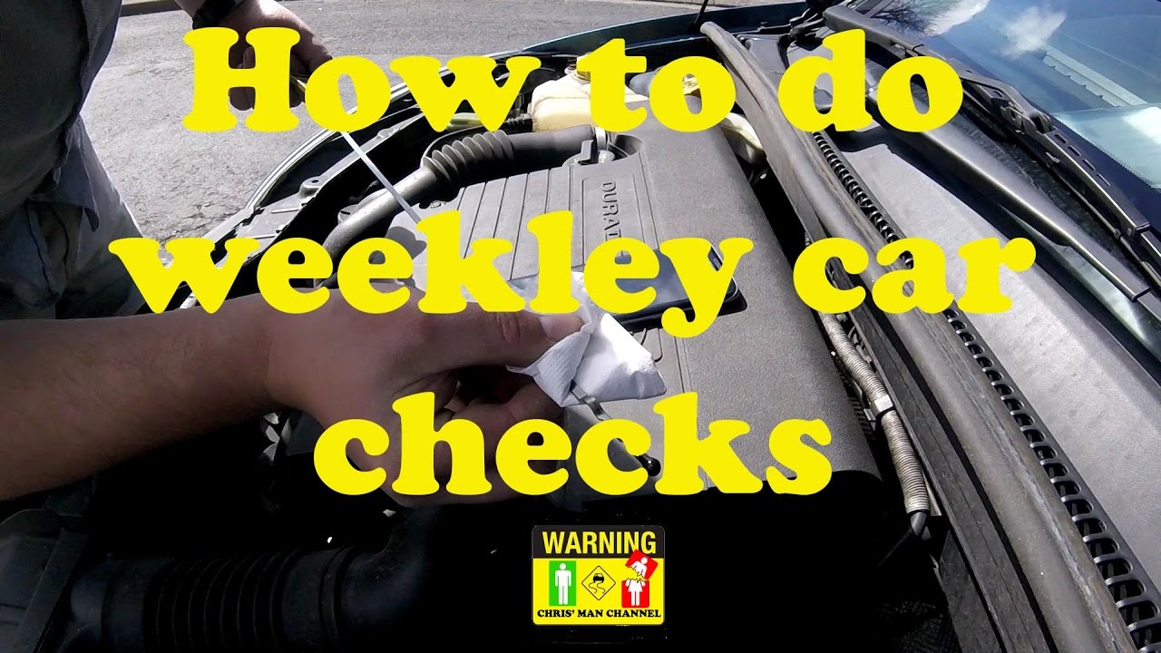 How to do Weekly Car Checks - YouTube