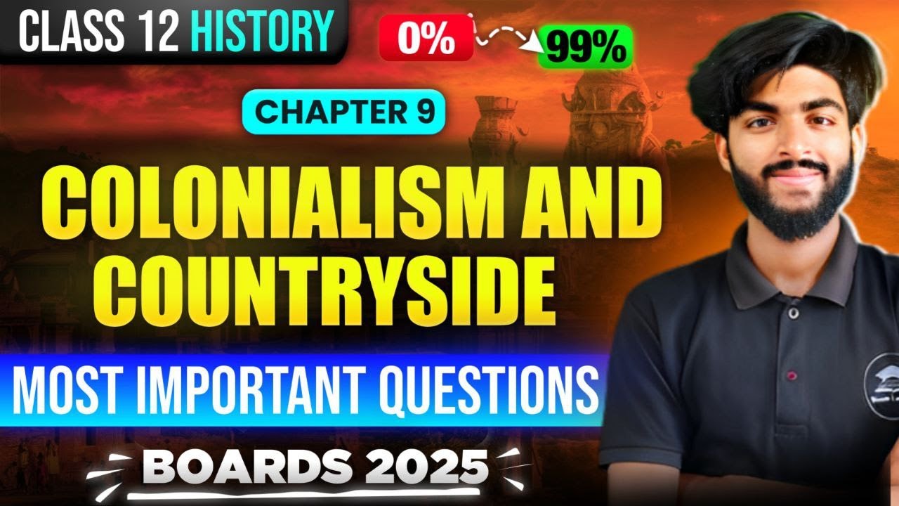 Colonialism and Countryside Class 12 Important Questions | Class 12 ...