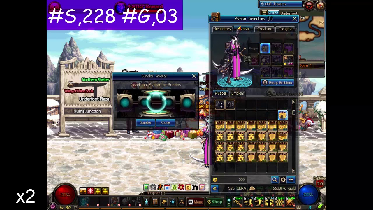 [DFO] Sundering 111 Basic Avatars + 24 Clone Avatars. - YouTube