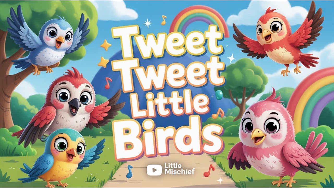 Tweet Tweet Little Birds 🐦 | Bird Songs for Kids | Preschool Nursery ...