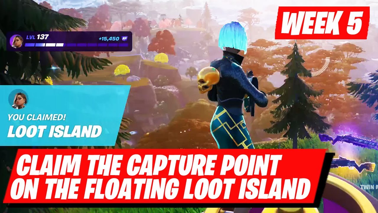 Claim the Capture Point on the floating Loot Island in Fortnite - YouTube