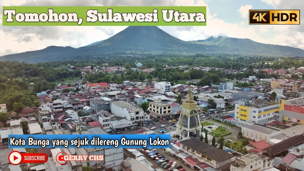 Kota Tomohon Drone Video, Sulawesi Utara - YouTube