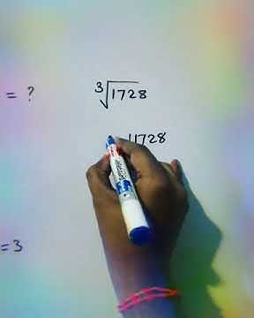 Finding cube root of a number by successive division method - YouTube