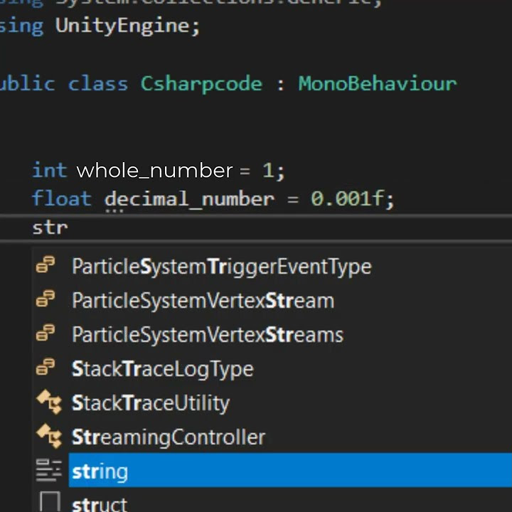 Explaining Variables In C Unity Programming Coding Csharp Youtube 