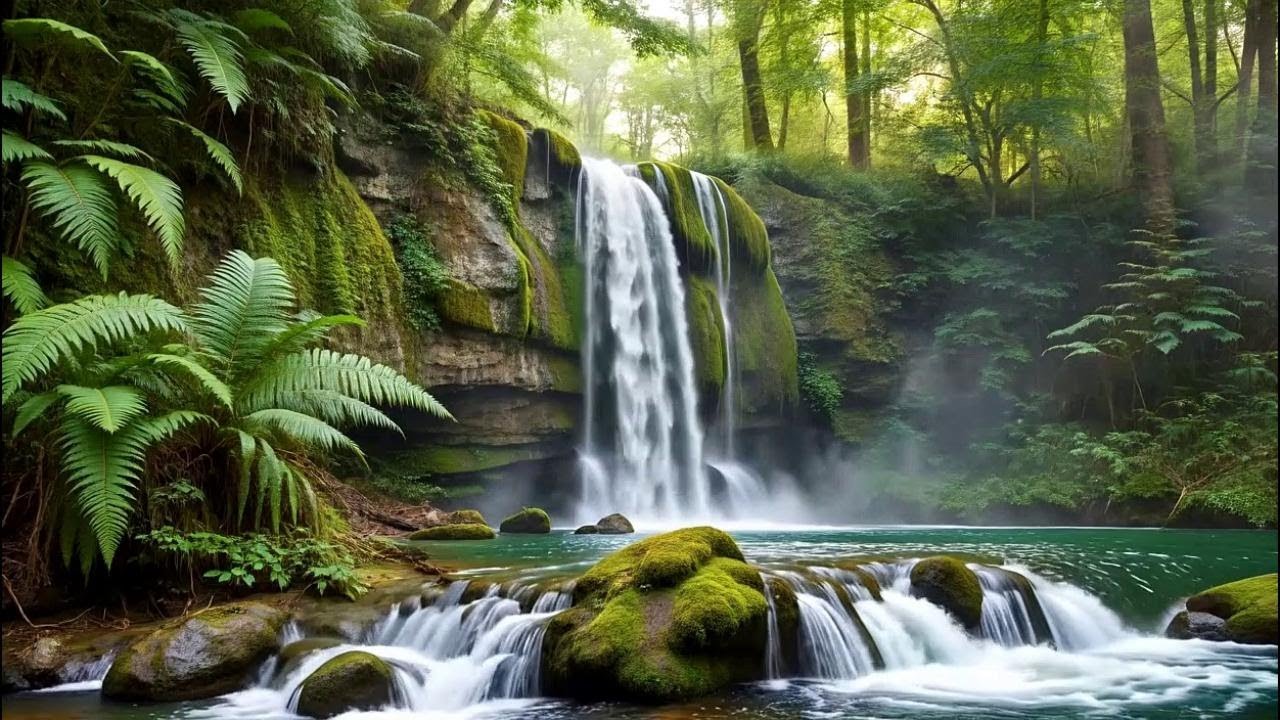 Relaxing Waterfall Sounds 🌊 | Emotional Therapy for Stress Relief ...