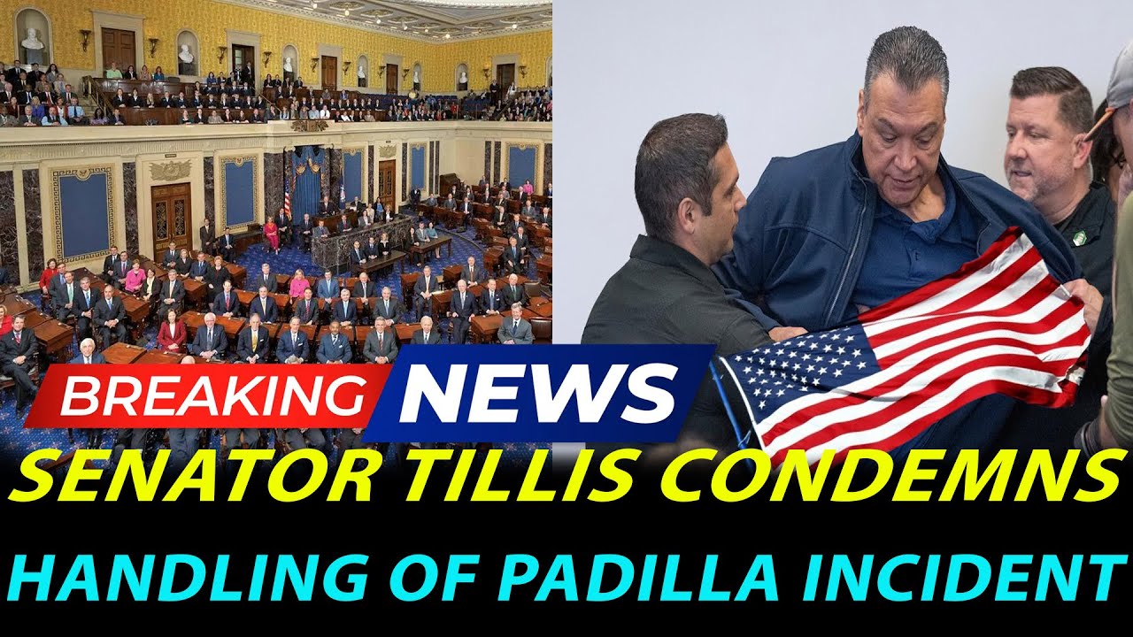 Senator Tillis Condemns Handling of Padilla Incident - YouTube