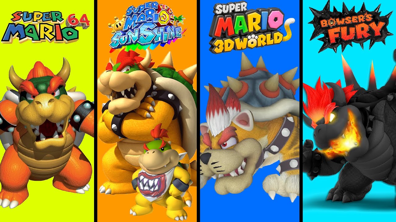 Evolution of Final Bosses in 3D Super Mario games (1996-2023) - YouTube