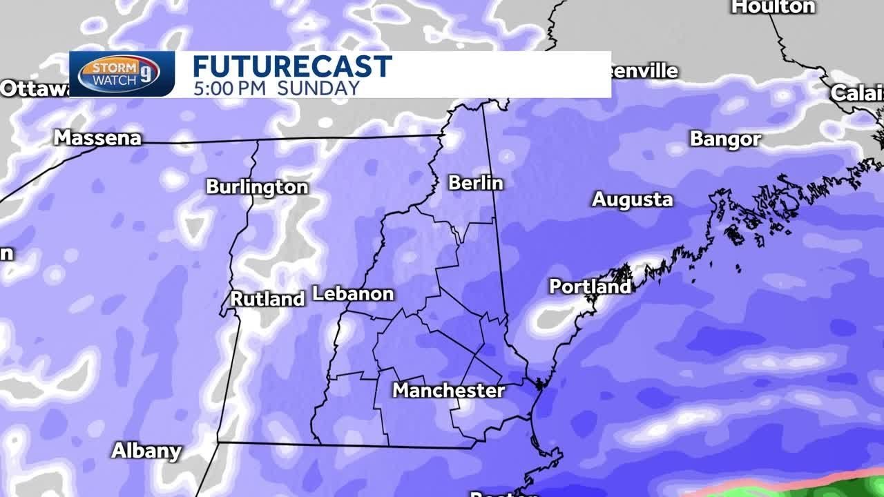 New Hampshire hourly weather: Track of snowstorm through Sunday - YouTube