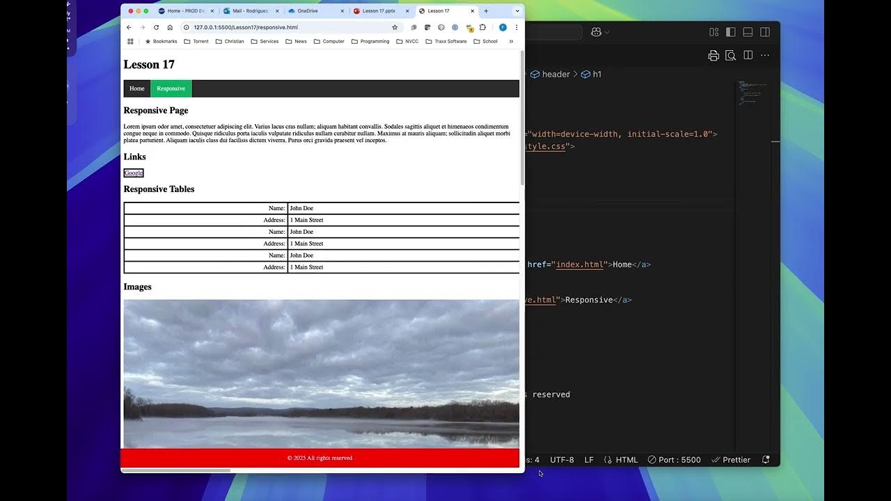 Client Side Web Development Lesson 17 - YouTube