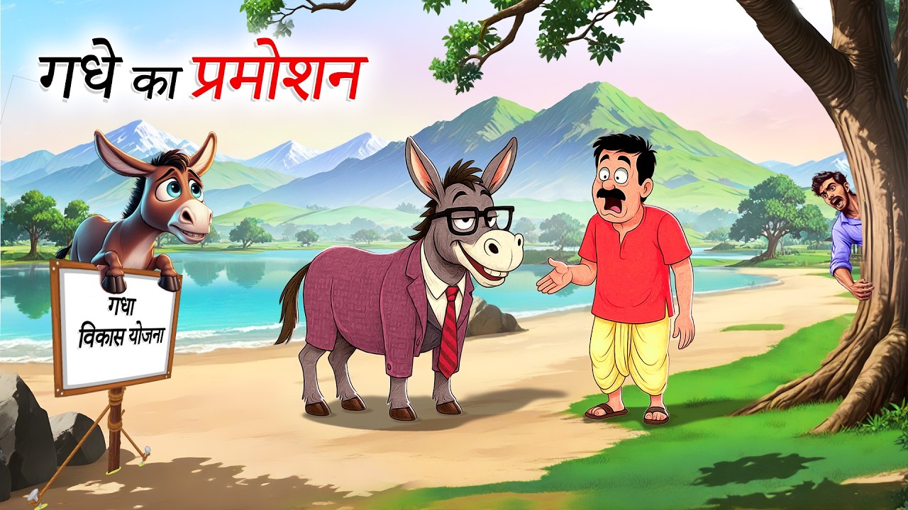 गधे का प्रमोशन | Gadhe ka Promotion | Hindi Story | Funny stories ...