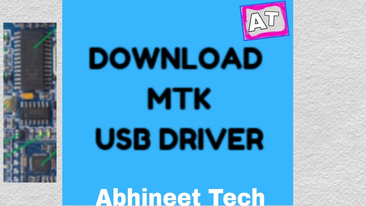 How to MTK USB Driver install - YouTube