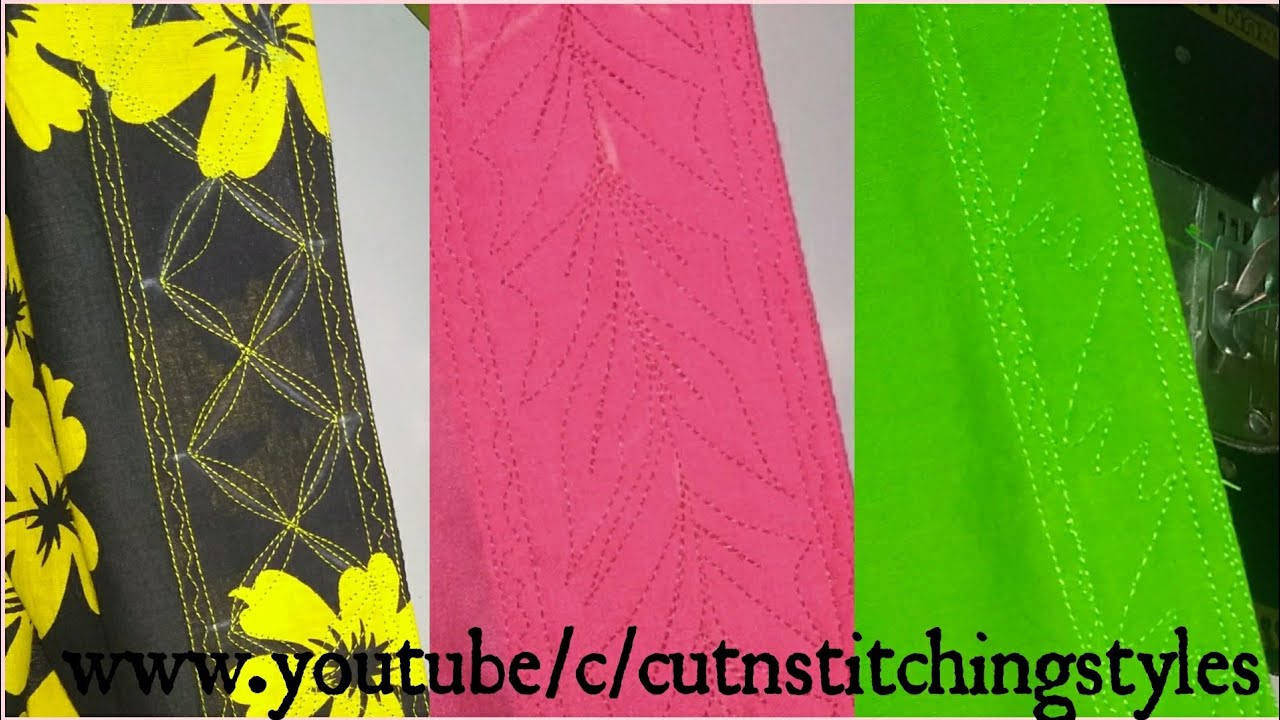 How to stitch poncha design, 3 unique and different poncha/mohri/salwar ...