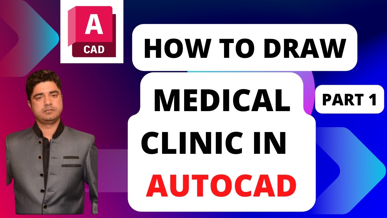 How to Design medical Clinic in AutoCAD part 1. Clinic Design. Learn ...