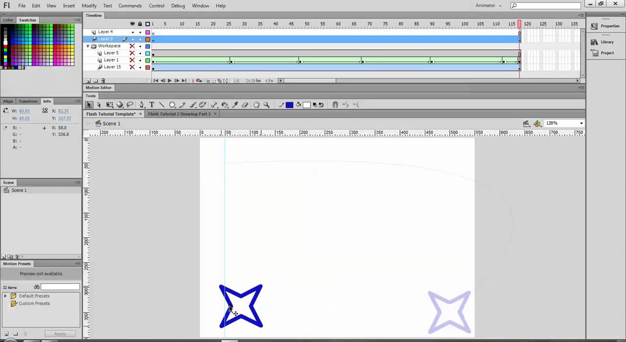 Adobe Flash CS6Tutorial Motion Tweening - YouTube