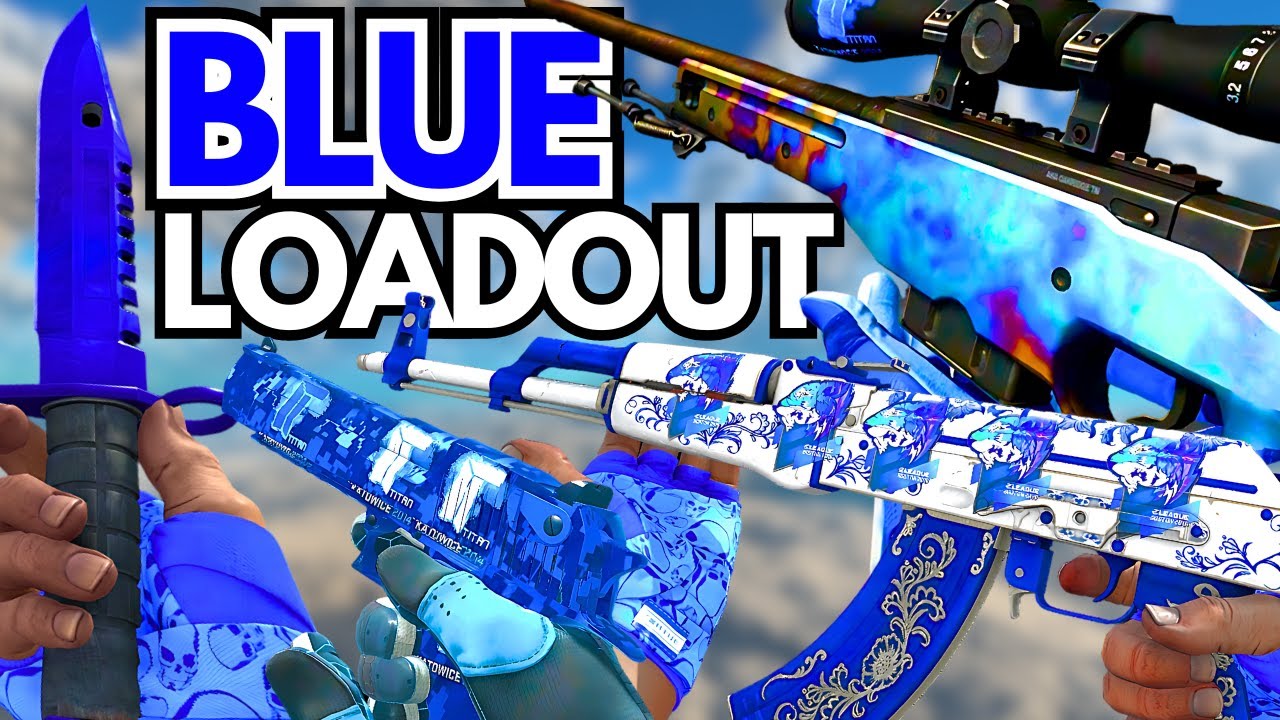BEST BLUE Inventory in CS2 (BUDGET Blue Skins Loadout 2024) - YouTube
