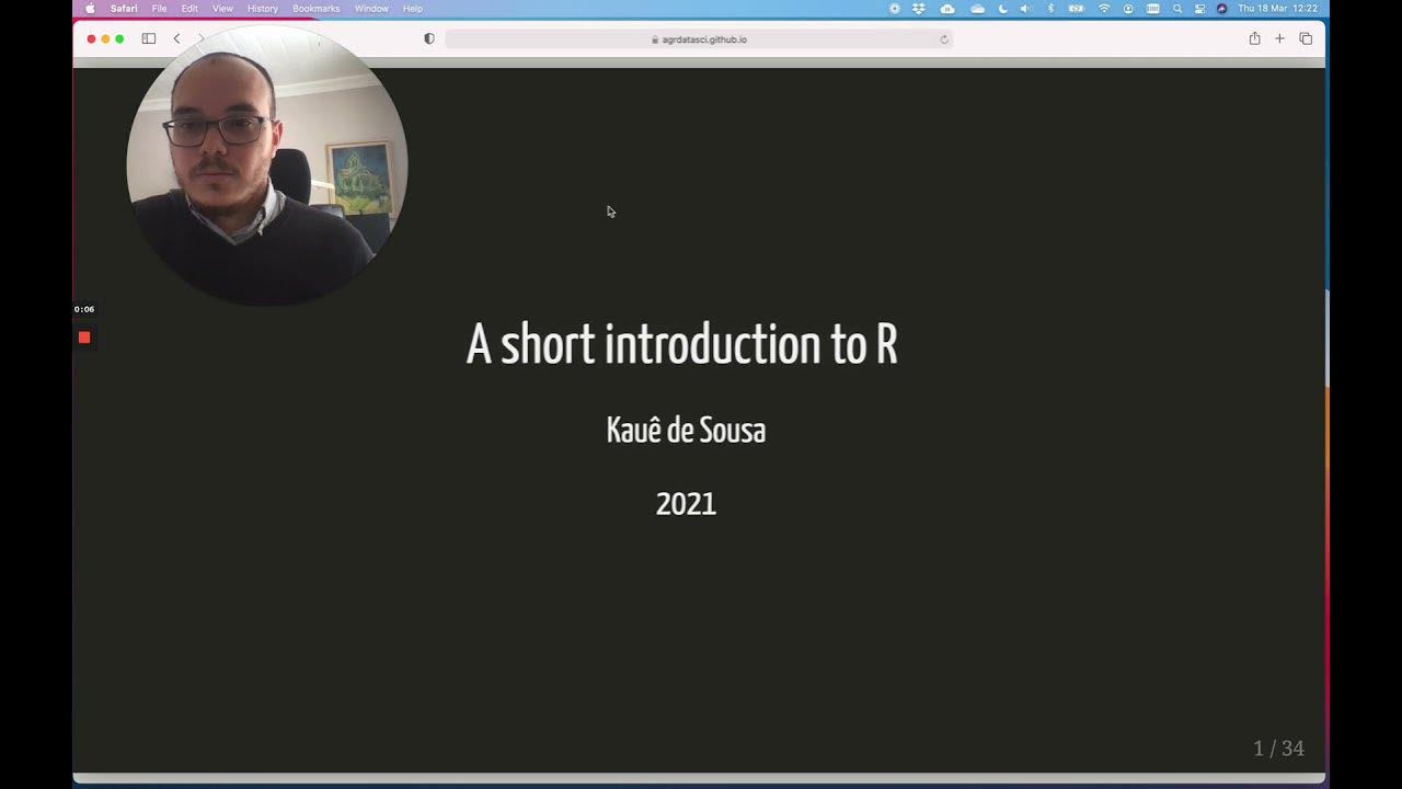 Section 3. A short introduction to R - YouTube