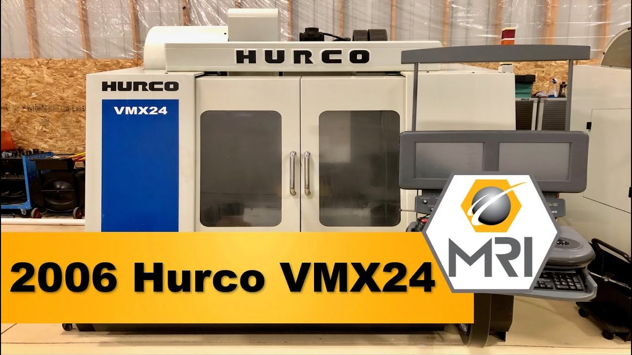 2006 HURCO VMX24 [CNC VERTICAL MACHINING CENTER] - YouTube