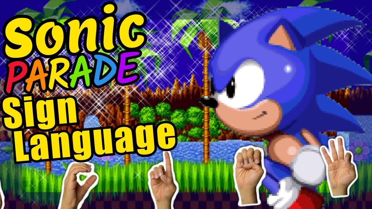Sonic the Hedgehog Teaching American Sign Language ASL Educational ...