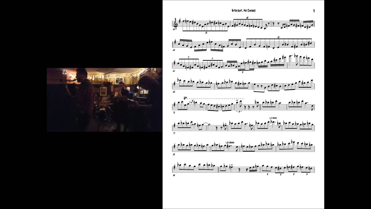 Chad Lefkowitz-Brown sits in with Mike Stern (transcription) - YouTube